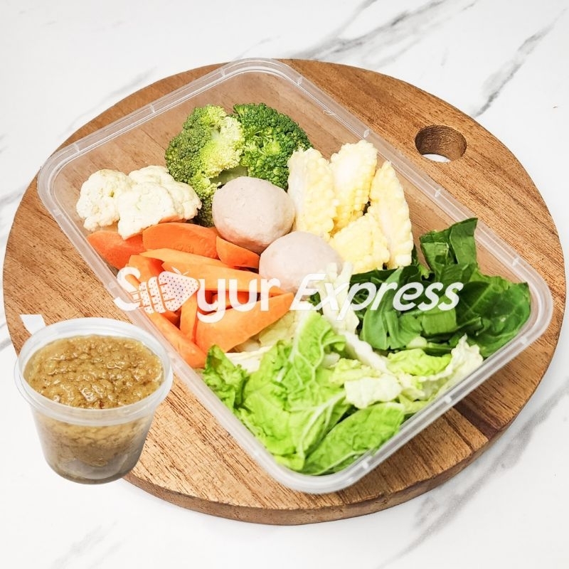 Jual KIRIM INSTAN Paket Foodprep Sayur Capcay 5-6 Porsi Bonus Racik ...