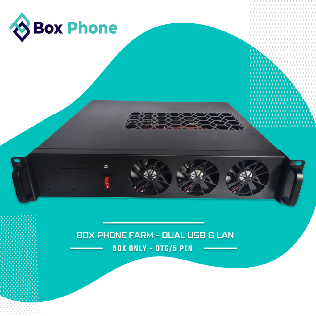 Jual Box Phone Farm - Dual (USB & LAN) - Box Only | Shopee Indonesia