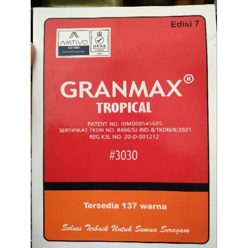Jual Contoh Sample Buku Katalog Granmax Tropical | Shopee Indonesia