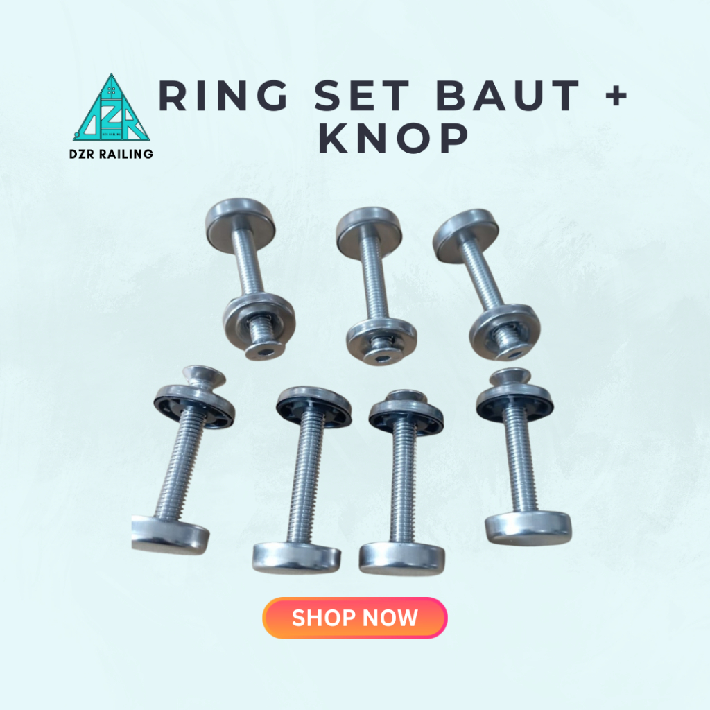 Jual Baut tembus railing tangga kaca untuk pipa hollow kotak 40x40 dan ...