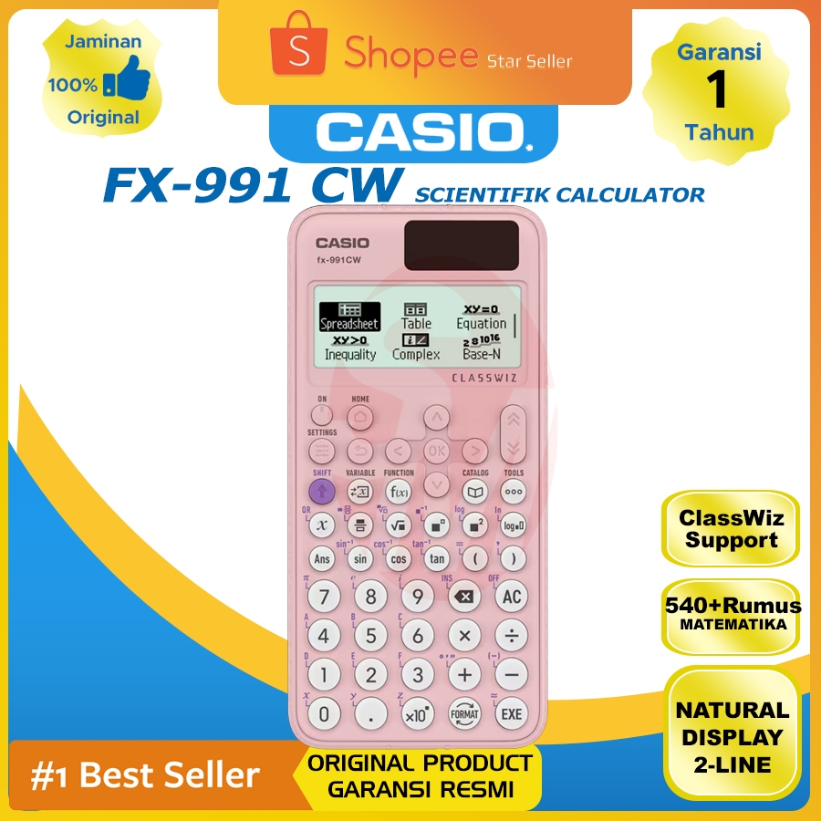 Jual KALKULATOR CASIO FX 991 CW SCIENTIFIC | Shopee Indonesia