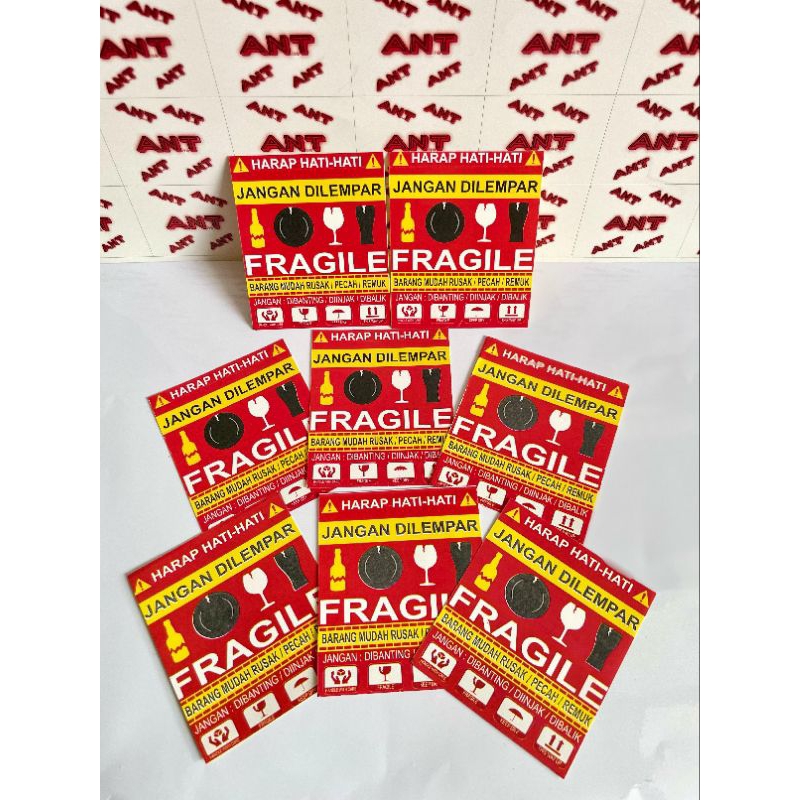 Jual 50pcs 100pcs Sticker Fragile / Macam-macam Sticker Fragile Barang ...