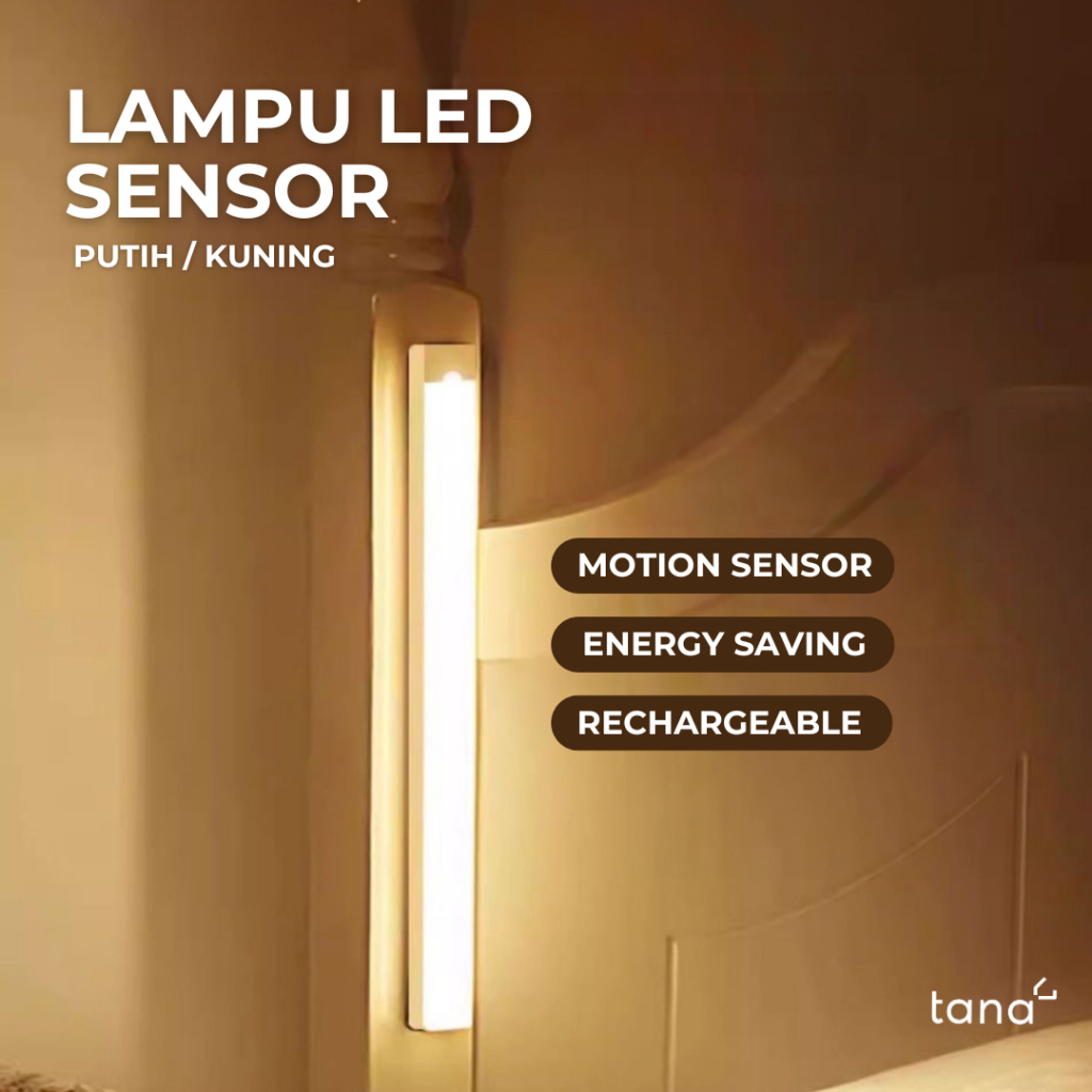 Jual Lampu Sensor Gerak Magnetic Motion Sensor Lampu Stick Panjang LED ...