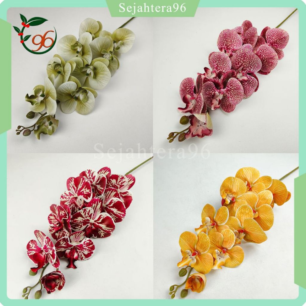 Jual Bunga Anggrek Bulan Latex Cabang 9 - 1 PCS Bunga Anggrek ...