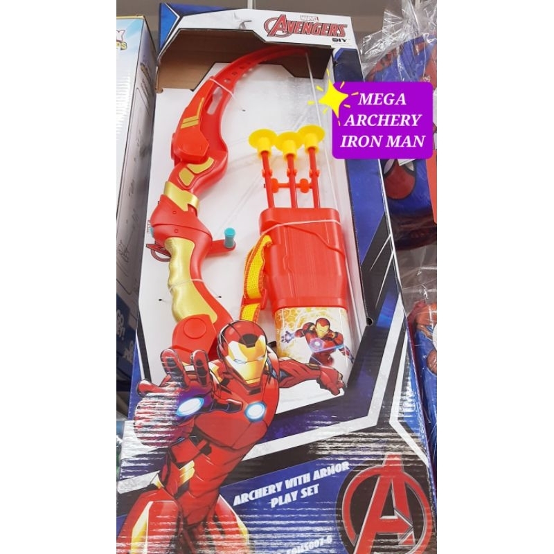 Jual mega archery karakter iron man mainan panahan anak karakter iron ...