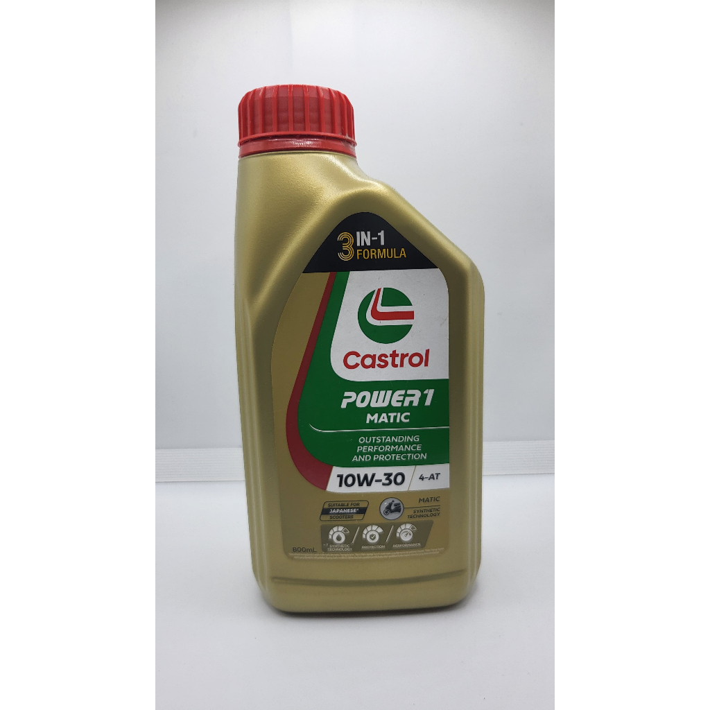 Jual OLI CASTROL POWER 1 MATIC SAE 10W-30 800 ML ORIGINAL / OLI CASTROL ...