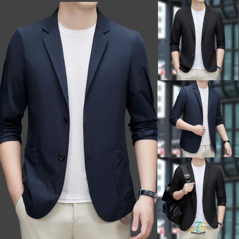Jual jas blazers pria formal terbaru jas semi formal kantoran/acara ...