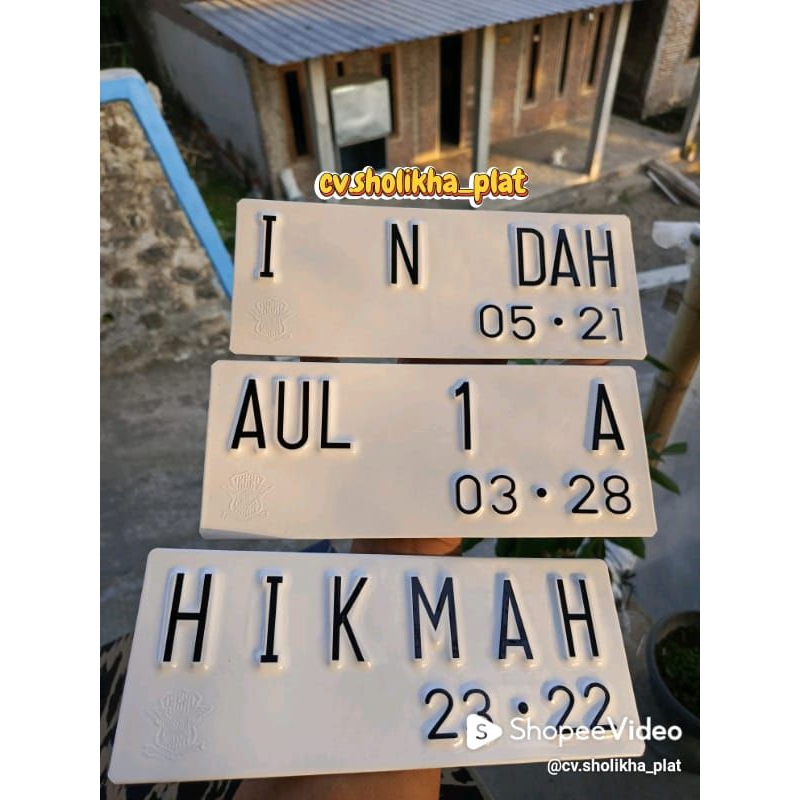 Jual PLAT NOMOR MOTOR CUSTOM REQUEST NAMA BEBAS BAUT DALAM SATUAN/1PCS ...