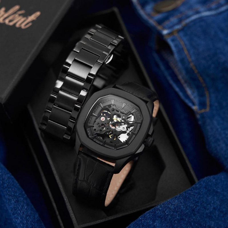 Jual Bundling Jam Tangan Pria Parlent Gallant Phantom Leather + Houston ...