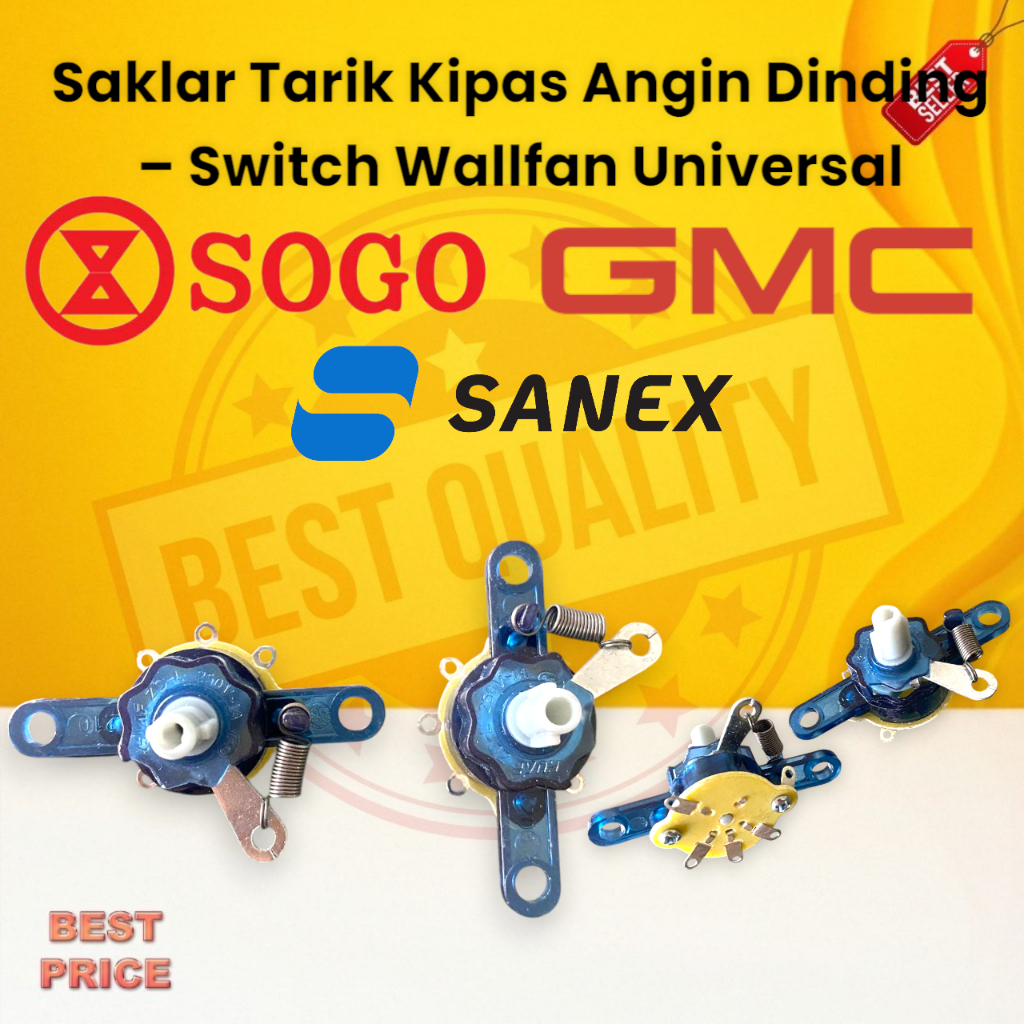 Jual SAKLAR/Switch Tarik Kipas Dinding Universal – Cocok untuk SOGO ...