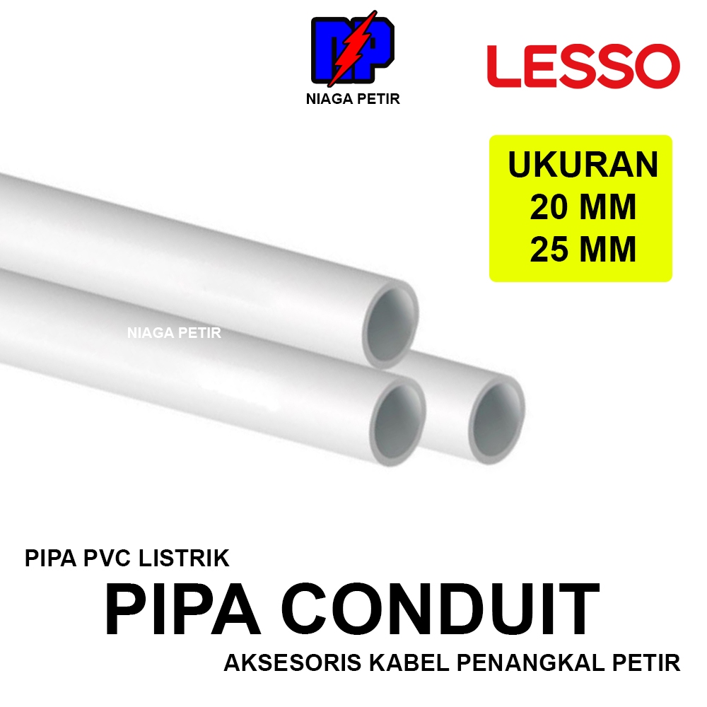 Jual PIPA CONDUIT 20 MM DAN 25 MM - PVC LISTRIK | Shopee Indonesia