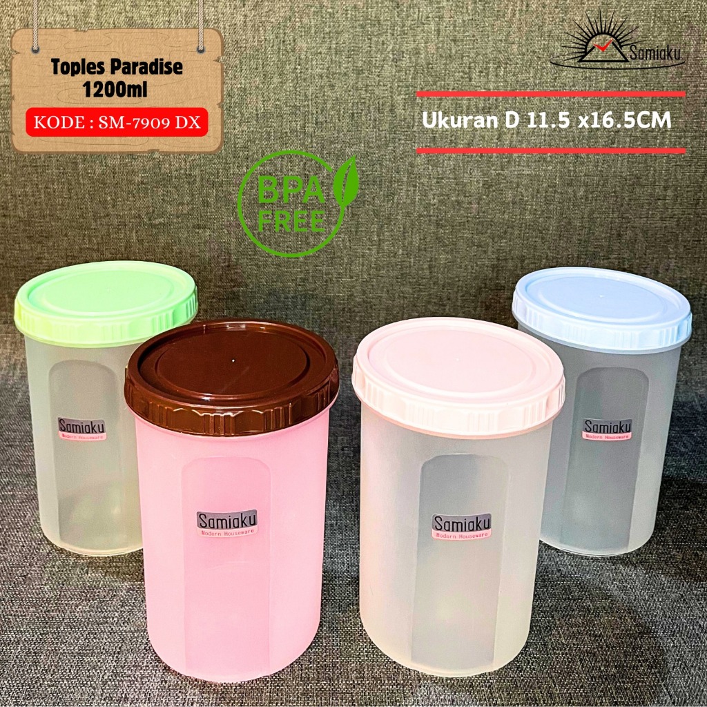 Jual Samiaku Toples Paradise 1200 ml SM7909 Wadah Tempat Penyimpanan ...