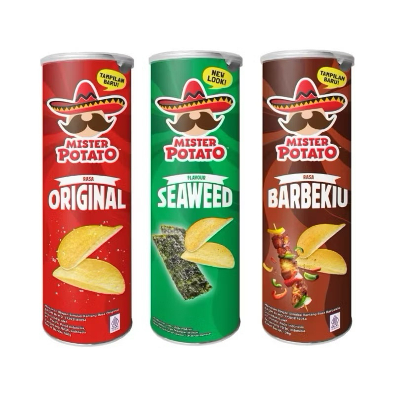 Jual Mister Potato Keripik Kentang All Varian Kemasan Kaleng 106 Gram ...