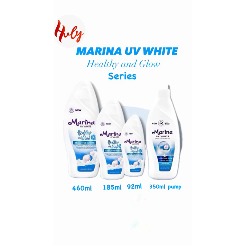 Jual MARINA UV White Healthy And Glow Body Lotion Hand Body Lotion ...