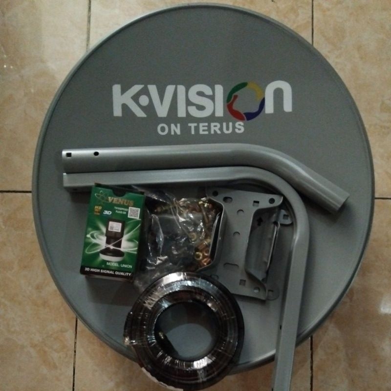 Jual Dish KU Band Parabola Mini 45cm Komplit Lnb dan Kabel Tinggal ...