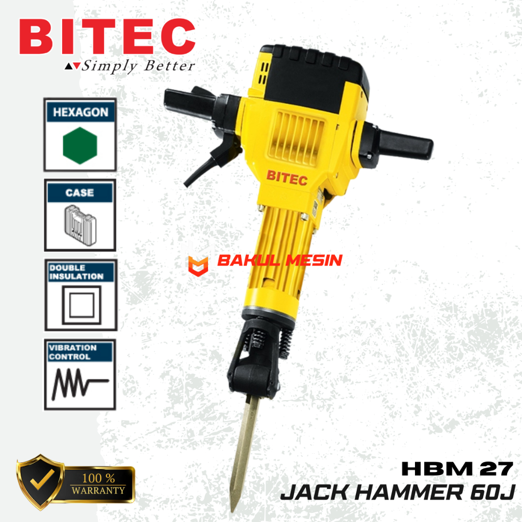 Jual Mesin Bobok Beton Jalan BITEC HBM 27 Demolition Jack Hammer HBM27 ...