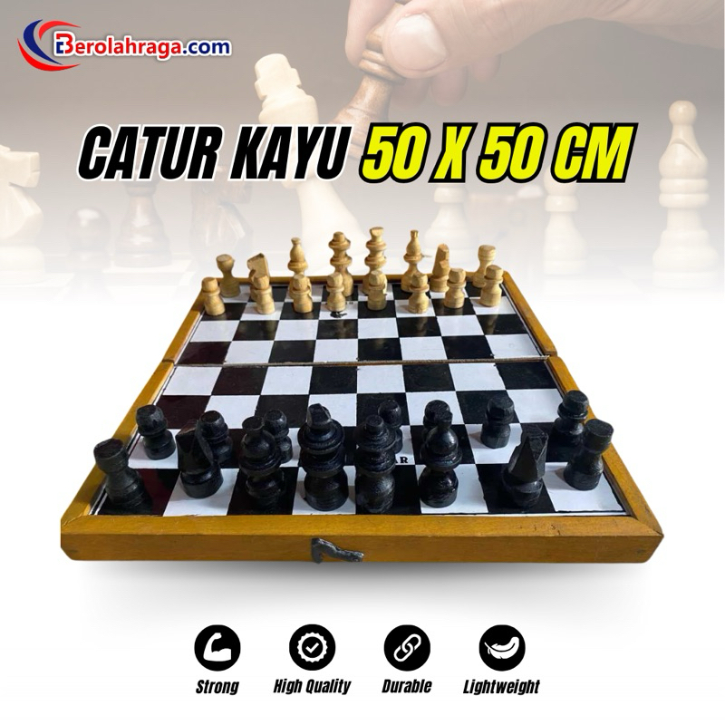Jual Catur Kayu | Board Game | Catur Murah | Papan Catur | Shopee Indonesia