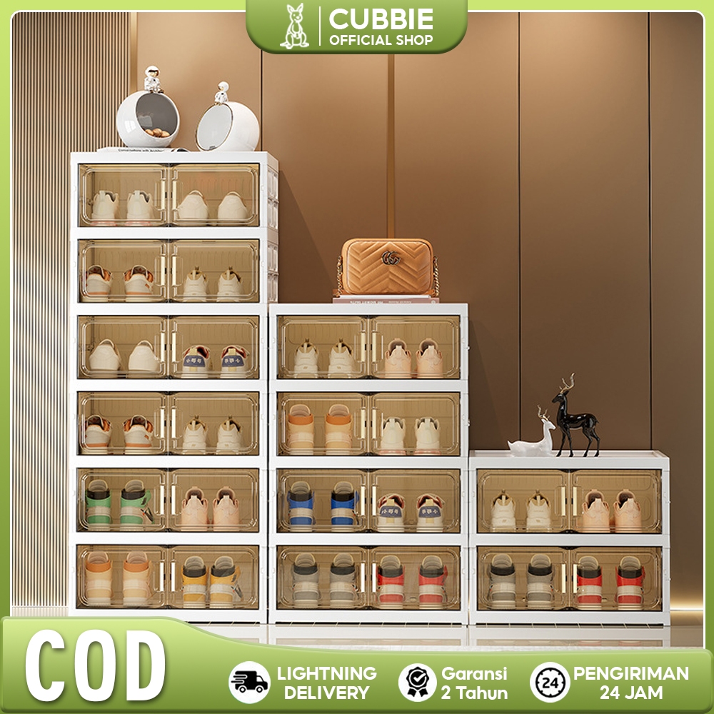 Jual [Bebas Instalasi] Cubbie Shoe Storage Boxes Box Sepatu Lemari ...