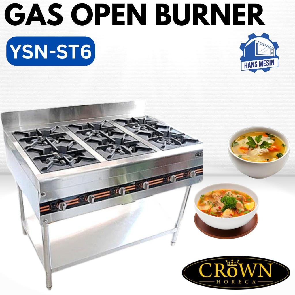Jual GAS OPEN BURNER WITH STANDING ( CROWN ) YSN-ST6 | Shopee Indonesia