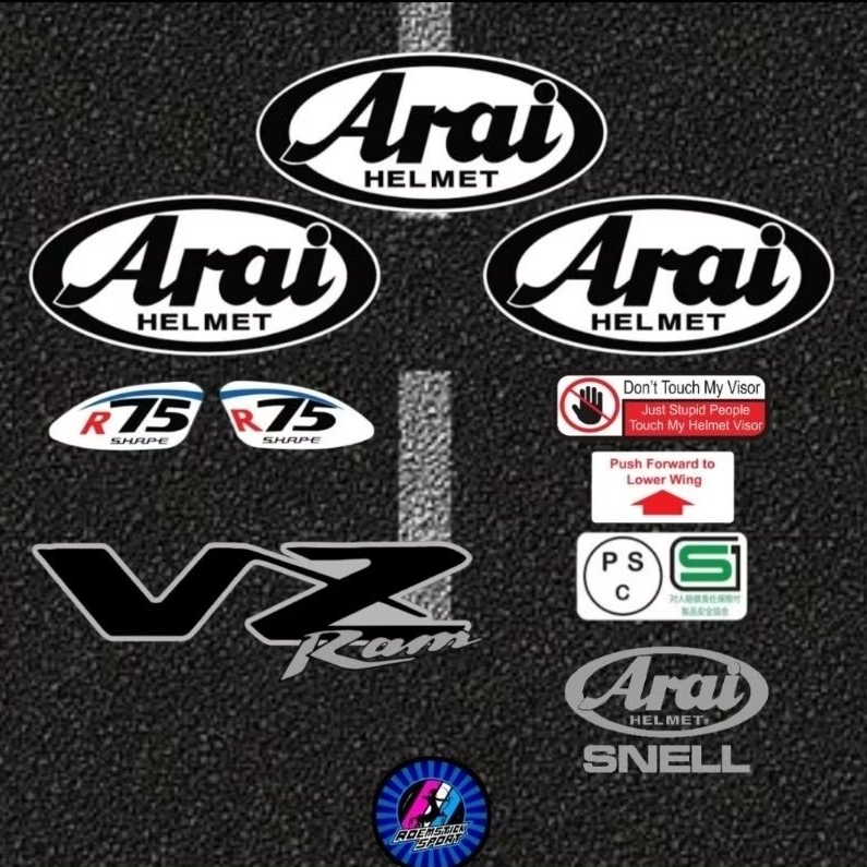 Jual Stickers Accesories Packet Ar*i Printing VZram Grey | Shopee Indonesia