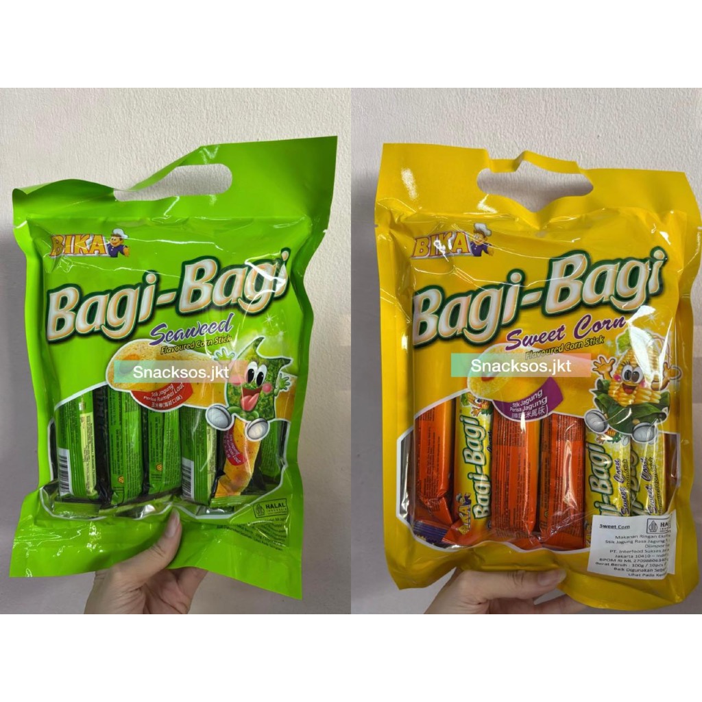 Jual BIKA BAGI BAGI SEAWEED CORN STICK / SWEET CORN | Shopee Indonesia
