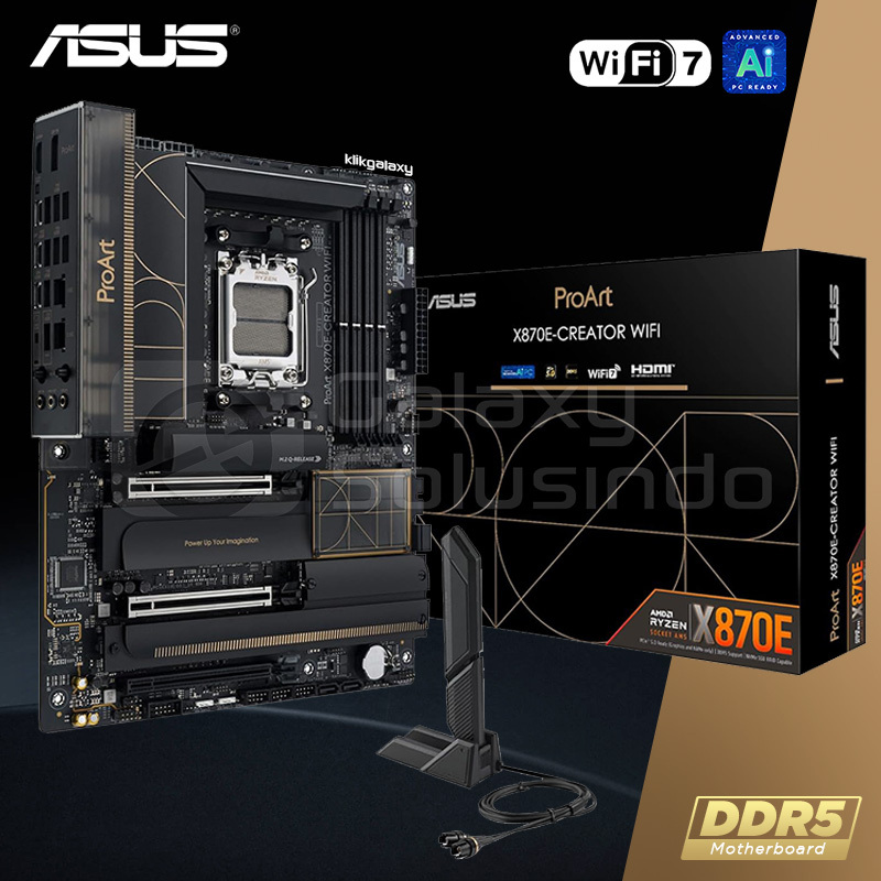 Jual ASUS ProArt X870E-CREATOR WiFi - AMD X870 DDR5 WIFI7 AM5 Motherboard | Shopee Indonesia