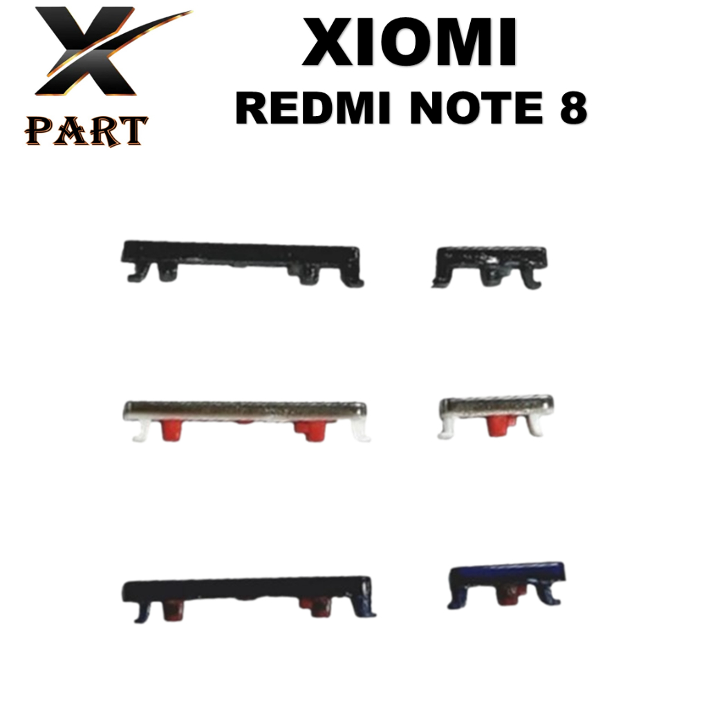 Jual TOMBOL LUAR ON OFF VOL REDMI NOTE 8 RUBBER BUTTON POWER KEYPAD VOLUME | Shopee Indonesia