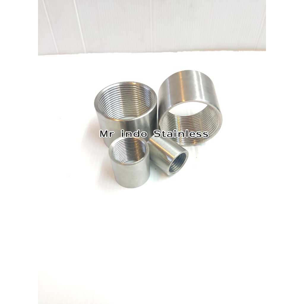 Jual Pipa Socket Drat Dalam 1" inch Stainless SS 304 / Socket Polos ...