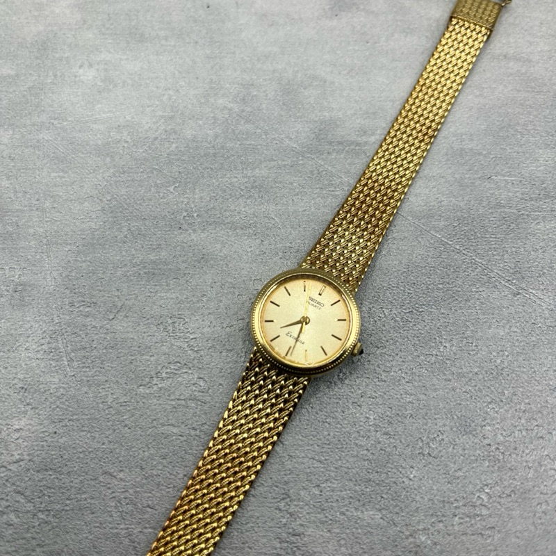 Jual Seiko Exceline gold plated Quartz Ladies watch Ref 1221-0100 | Shopee Indonesia