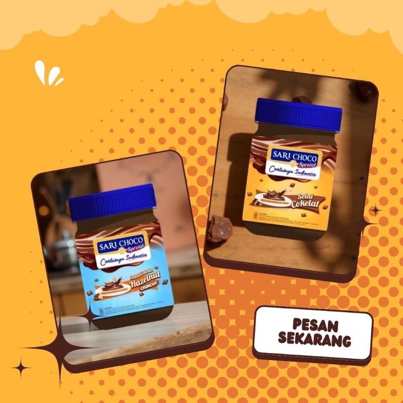 Jual SARI ROTI Sari Choco spread selai coklat dan Hazzelnut selai oles ...
