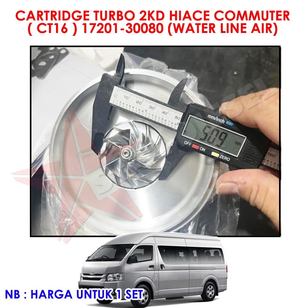 Jual CT16 17201-30080 CARTRIDGE TURBO HIACE COMMUTER 2KD PAKAI JALUR ...