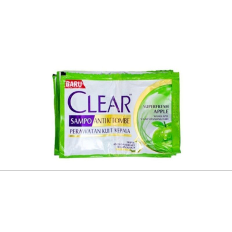 Jual Shampo Clear Sachet Anti Ketombe Sachet (1 Renteng) | Shopee Indonesia