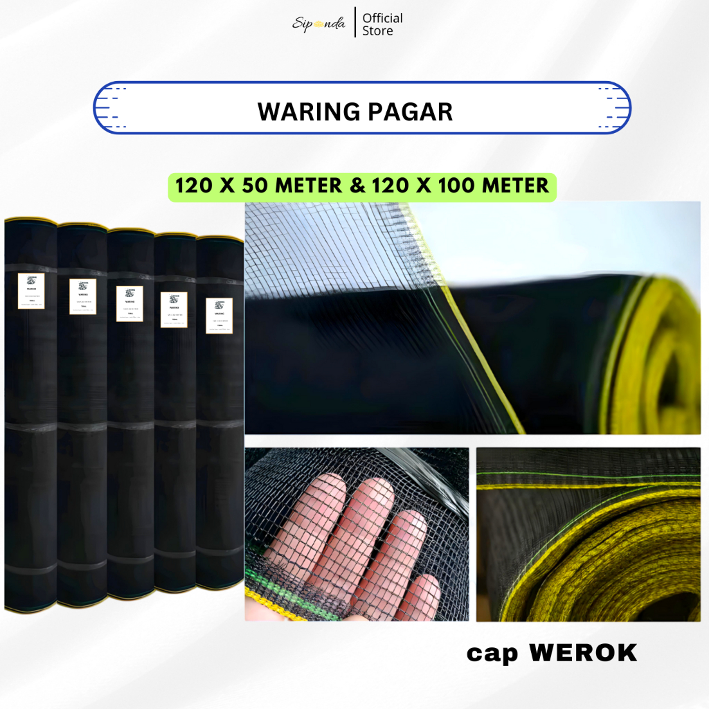 Jual Waring TL 1 Roll - Jaring Waring/ Waring Hitam Lebar 1,2 meter ...