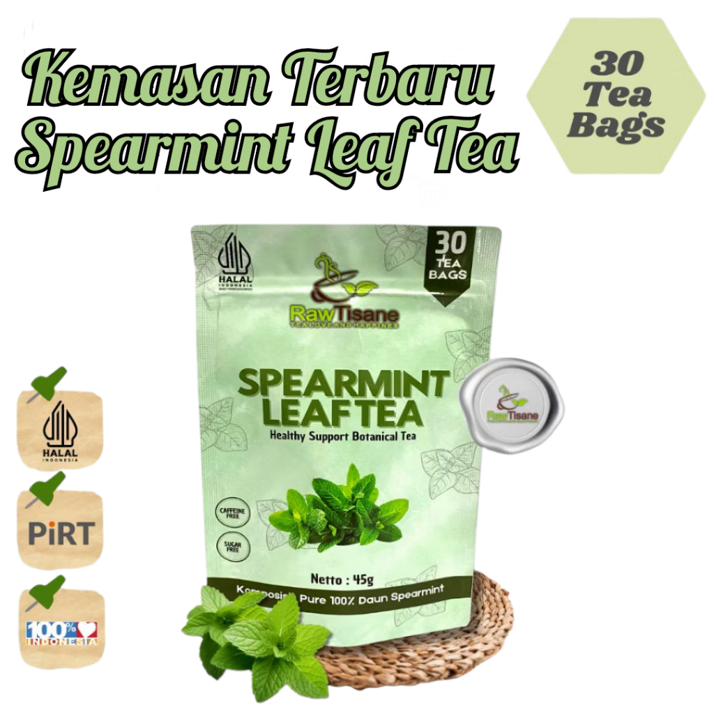 Jual SPEARMINT LEAF TEA Isi 30 Teh Celup Herbal Daun Spearmint | Shopee Indonesia