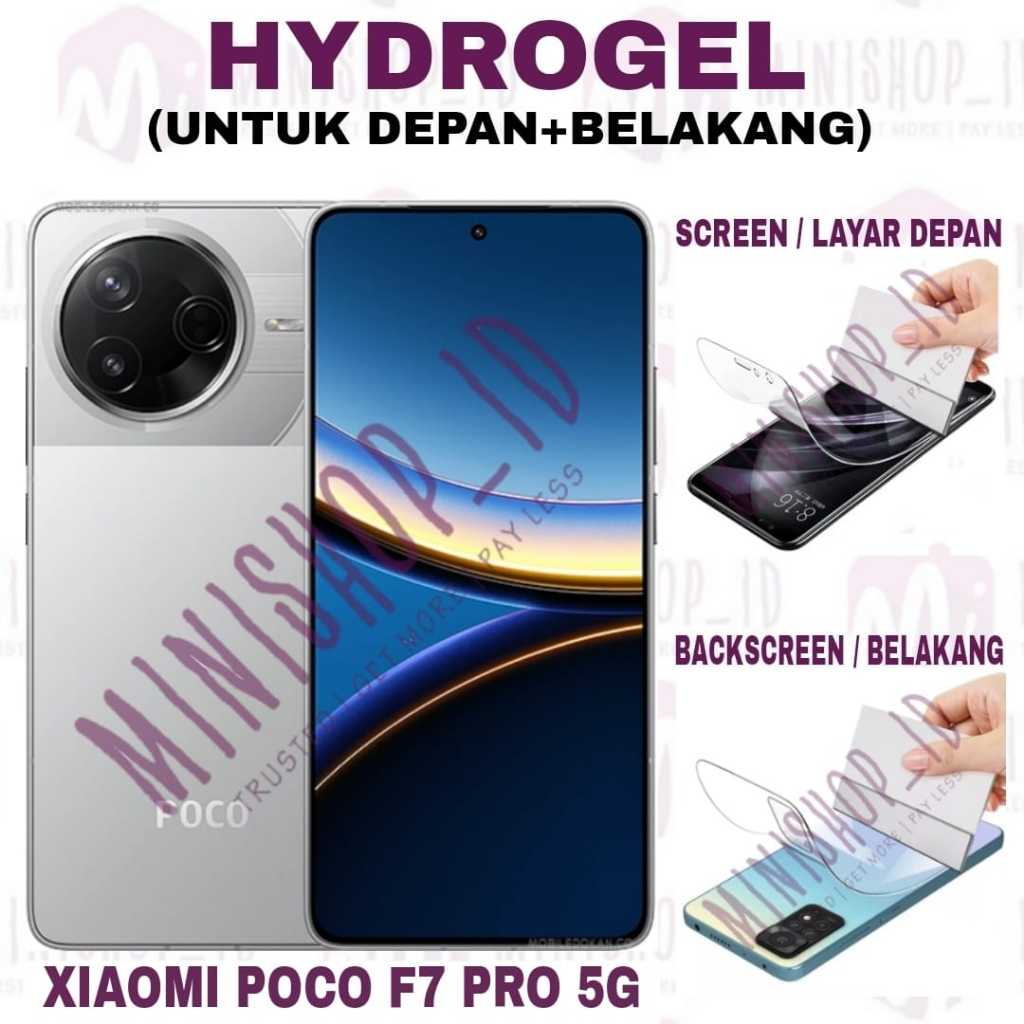 Jual POCO F7 PRO F7 ULTRA F7 5G HYDROGEL FRONT BACK SCREEN CAMERA ...