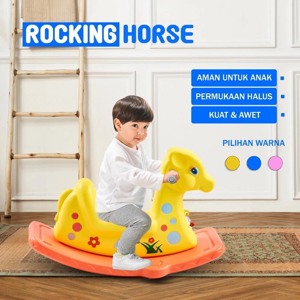 Jual Mainan Anak Rocking Kancil Mainan Kuda Kudaan Goyang Horse Jungkat ...