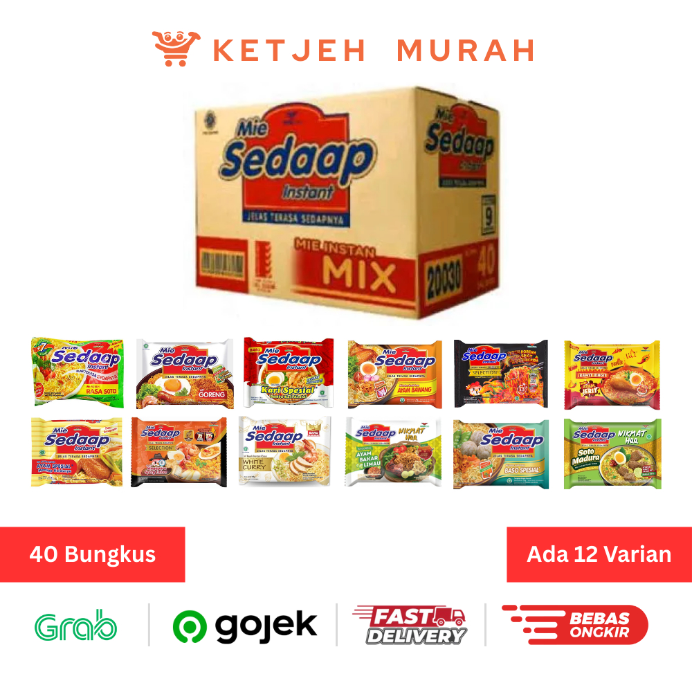Jual Mie Sedaap MIX Campur Rasa Sesuka Hati 1 Dus isi 40 Bungkus [Tulis ...