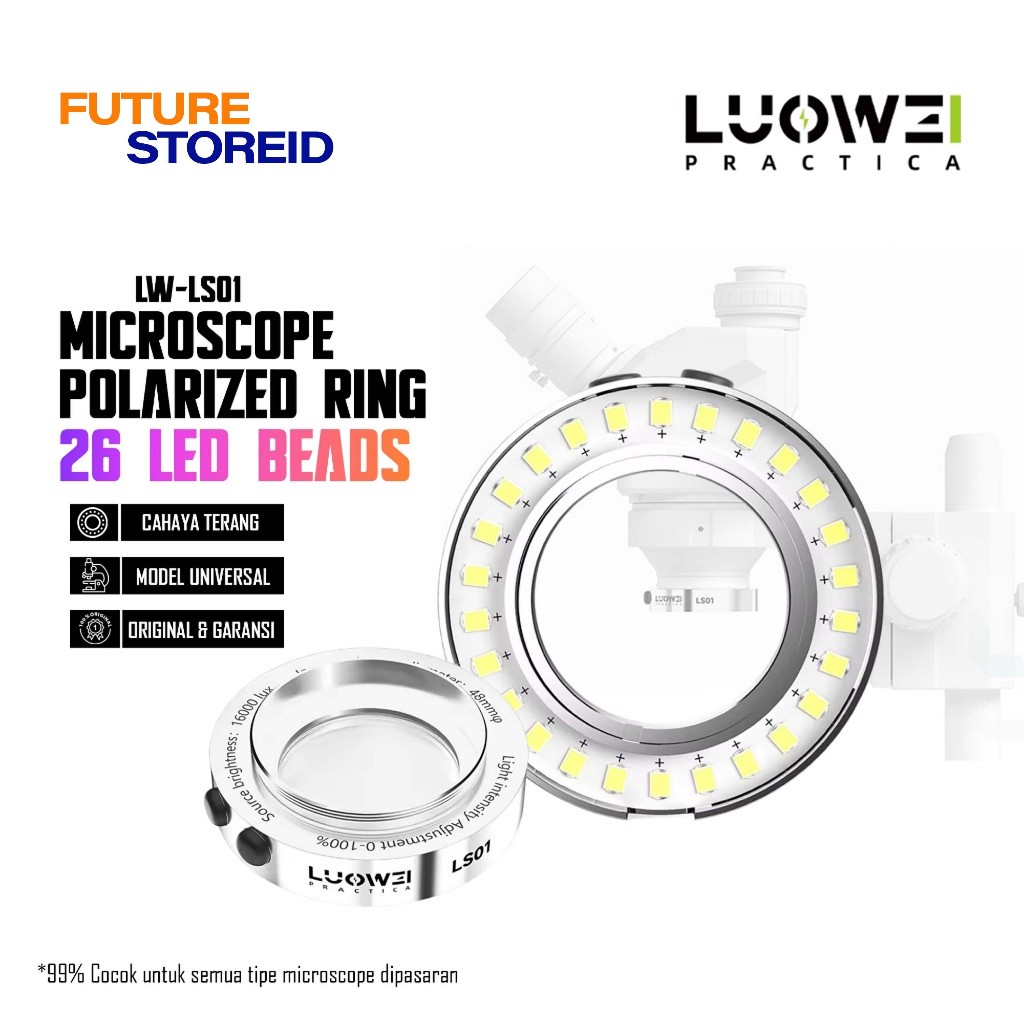 Jual LUOWEI LW-LS01 Microscope ring lamp LAMPU MICROSCOPE ORIGINAL ...