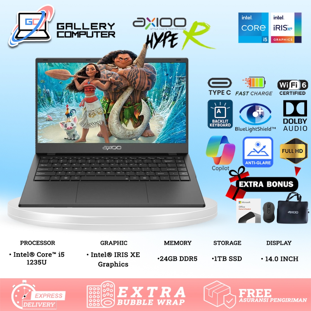 Jual Laptop Axioo Mybook Hype R5 Intel Core i5 1235U Ram 24GB 1TB SSD ...