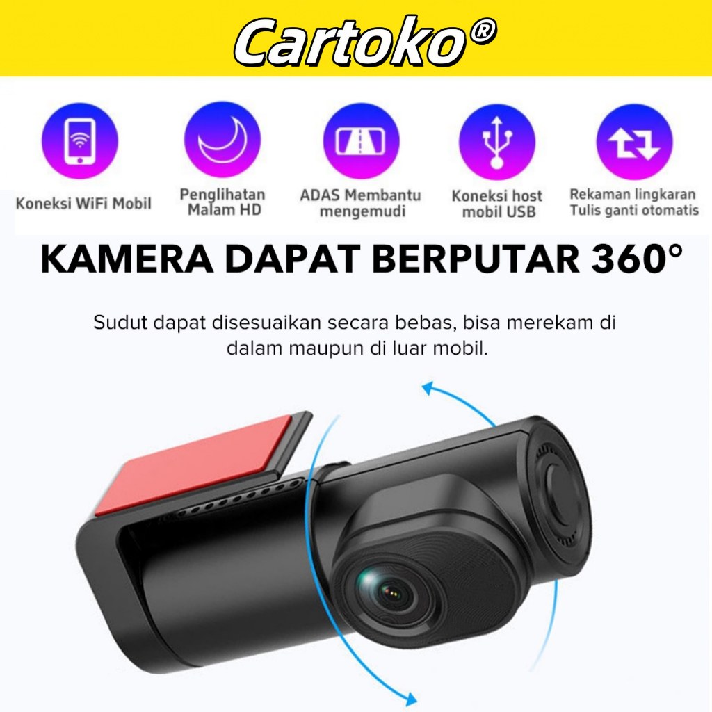 Jual Wifi HD 1080P Dash Cam mobil dengan tampilan layar Dashcam Mobil ...