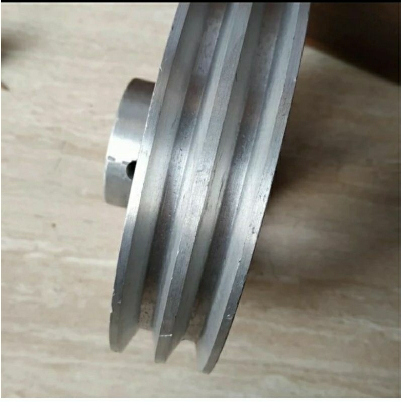 Jual pulley pully A2 10" inch as 28mm puli alumunium | Shopee Indonesia