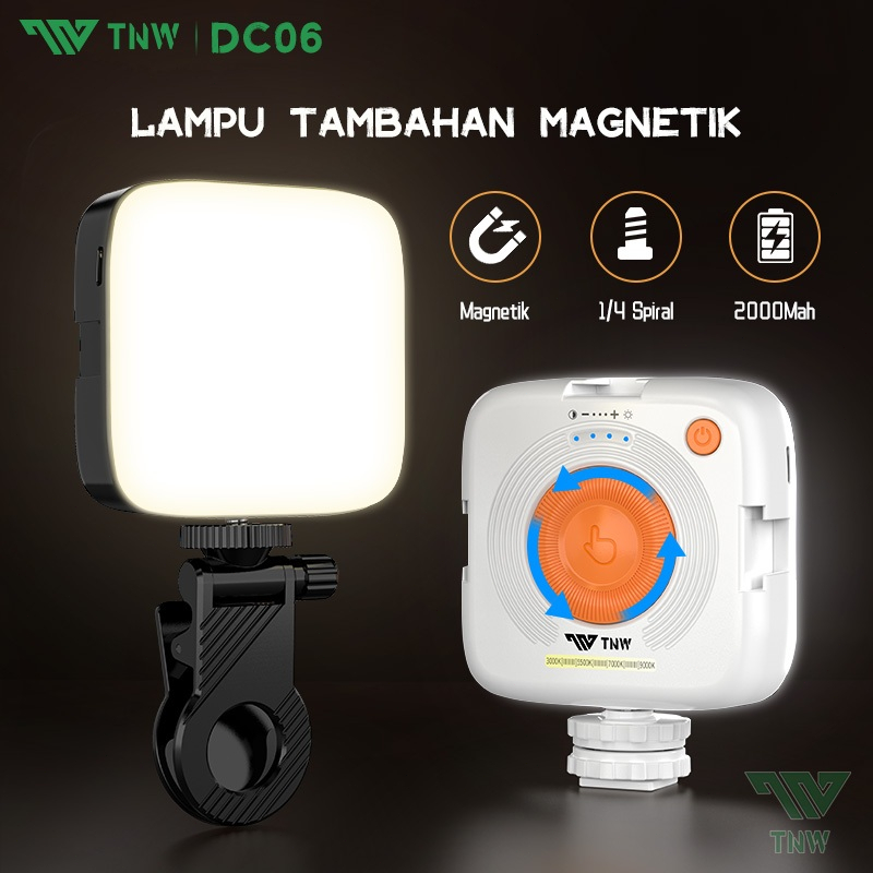 Jual TNW DC06 Portable Selfie Light Lampu Led Video Light Mini Clip ...