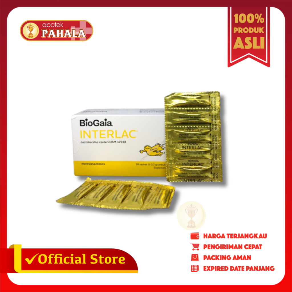Jual INTERLAC SACHET/BOX isi 30 Sachet | SUPLEMEN PROBIOTIC ...