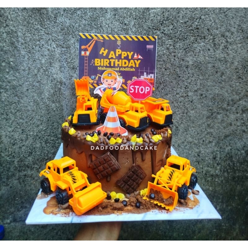 Jual kue tart excavator /kue ulang tahun anak | Shopee Indonesia