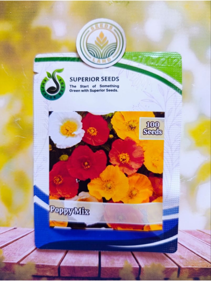 Jual BIJI BENIH BUNGA POPPY MIX KEMASAN ORIGINAL ISI ± 100 BUTIR ...