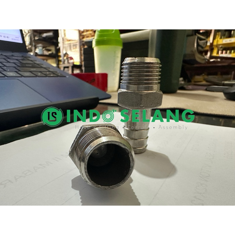 Jual KING NEPEL SELANG STAINLESS STEEL SS 304 HOSE NIPLE NIPEL JANTAN 150 - 1/2” 3/4” 1” 1-1/4 ...