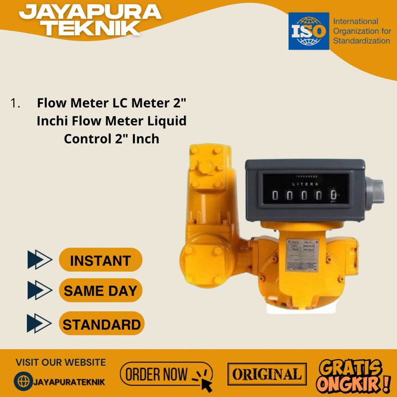 Jual Flow Meter LC Meter 2" Inchi Flow Meter Liquid Control 2" Inch ...