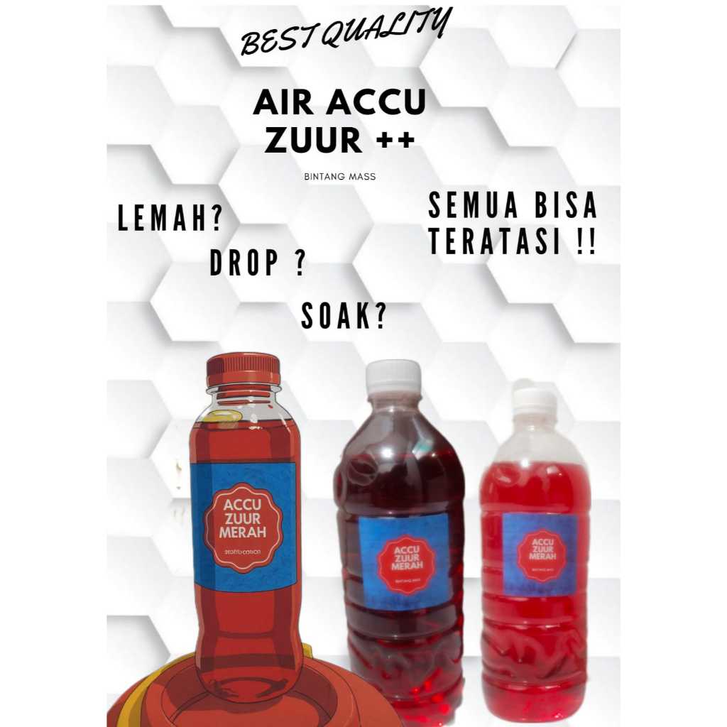 Jual AIR ACCU ZUUR++ MERAH 250Ml BONUS SUNTIKAN 5ML. | Shopee Indonesia