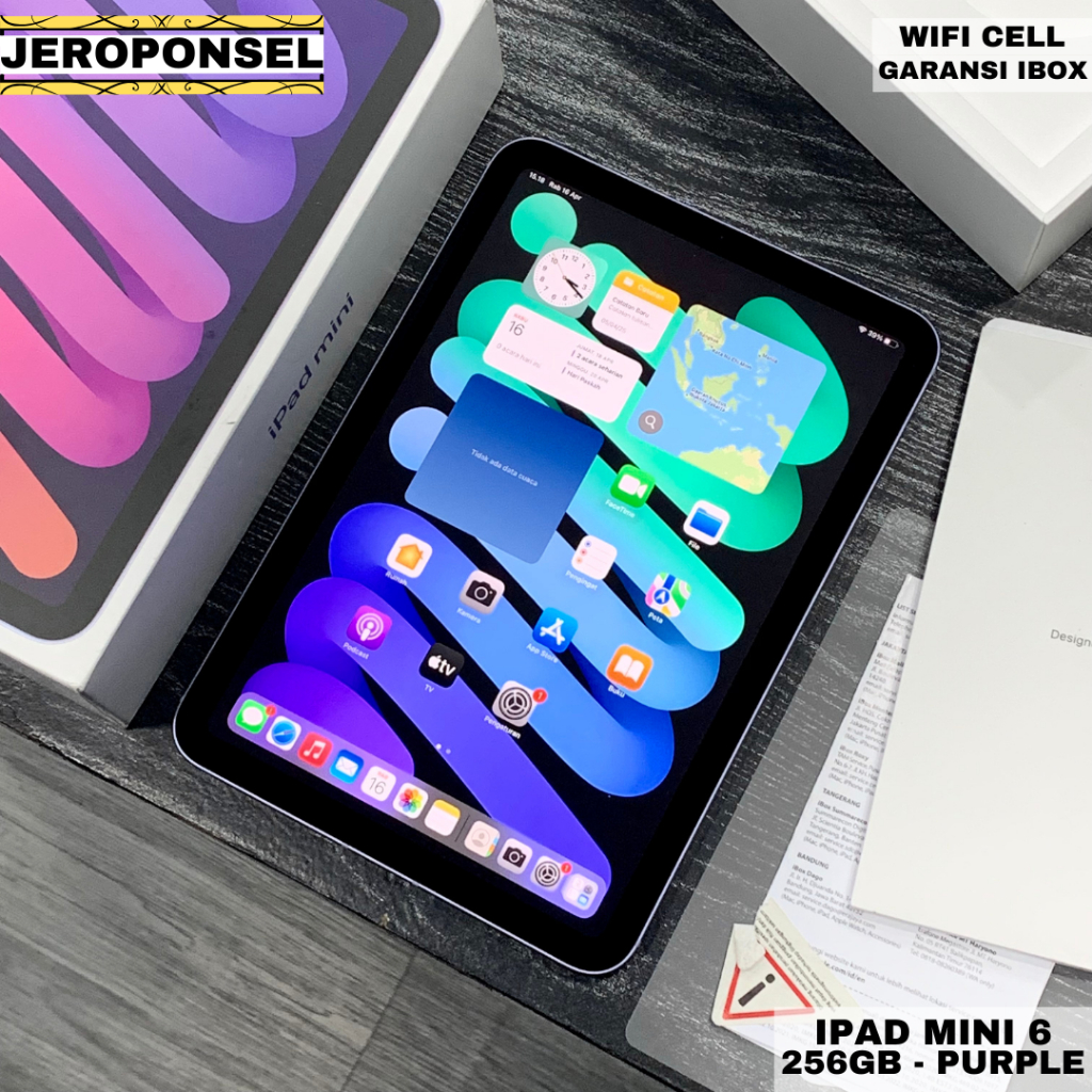 Jual IPAD MINI 6 256GB WIFI CELLULAR IBOX LIKE A NEW FULL SET ORIGINAL | Shopee Indonesia