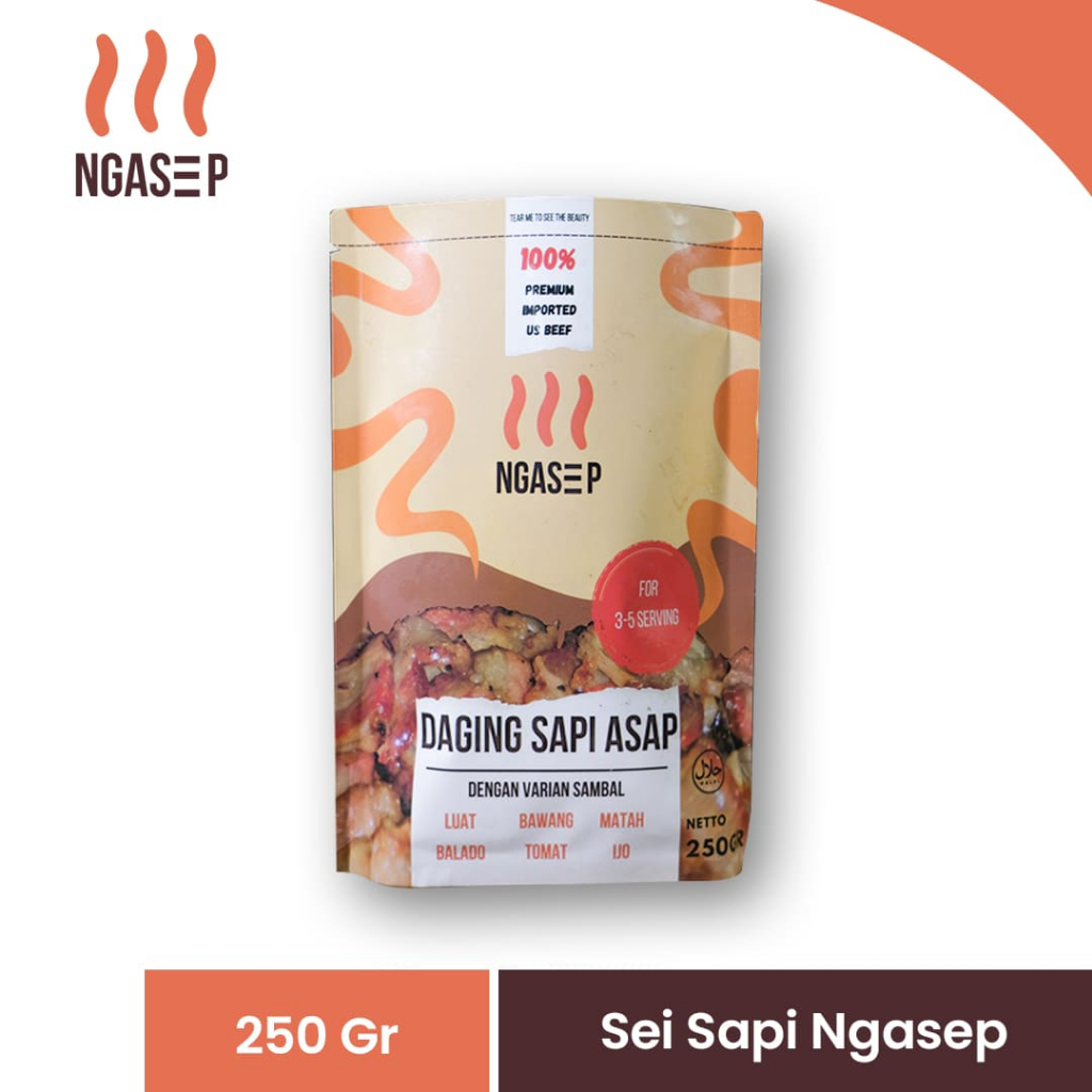 Jual Sei Sapi Daging Asap 250gr (Frozen Food) | Shopee Indonesia